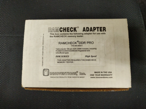 Innoventions Inn-8668-9 Ramcheck Ddr Pro Adapter In Original Box - SPW ...