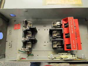 GENERAL ELECTRIC 600VAC, 250VDC, 60A, 3-PHASE, SAFETY SWITCH TH3362J ...