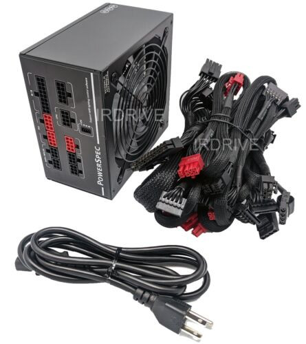 Powerspec® 850W 80Plus Gold Fully Modular Led Fan 0Db Sli Ready Atx ...