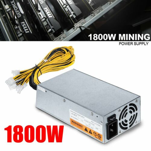 1800W Mining Power Supply 2U Modular Psu For Eth Btc Miner 110V (100 ...