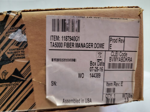 1187940G1 Bvmyabdkra Adtran Ta5000 Fiber Mgmt Tray, Brand New - SPW ...