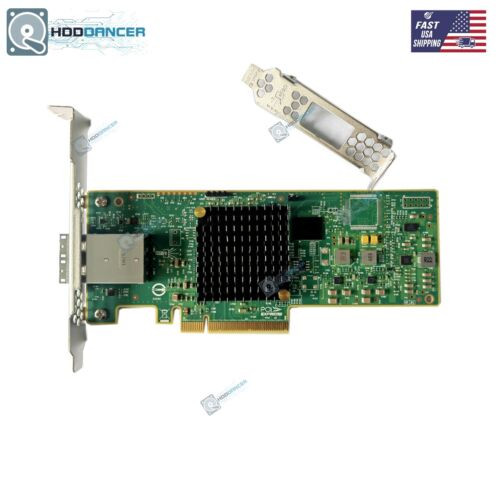 Lsi 9300-8E 8 Port Dual Pcle Sas Sata 12Gb External Host Bus Adapter ...