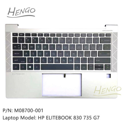 New For Hp Elitebook 830 735 G7 Palmrest Us Backlit Keyboard M46071 ...