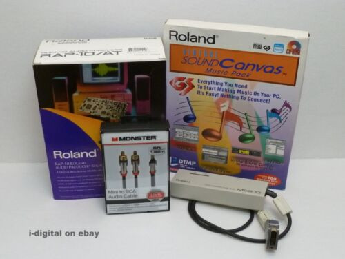 Roland Rap-10 + Mcb-10 Midi Connector Box + Virtual Soundcanvas Vsc ...
