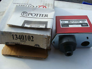NIB POTTER PS10-2A Waterflow Pressure Switch DPDT NEW - SPW Industrial