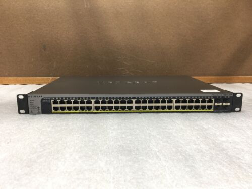 Netgear Gs752Tp V1H1 Prosafe 48-Port Gigabit Smart Switch W/ Poe & Sfp ...