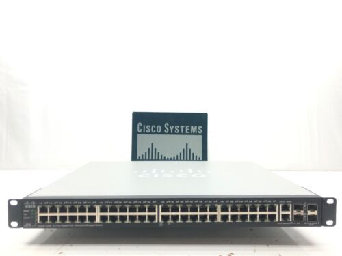 Cisco Sg500-52Mp-K9 52-Port Gigabit Poe+ Managed Switch W/Ear Rack ...