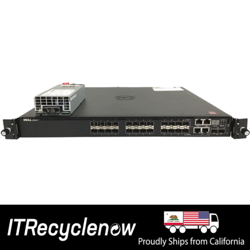 Dell Powerconnect N3024F 24 Port Sfp+ Switch Onie W/ Stack Optics 2X ...