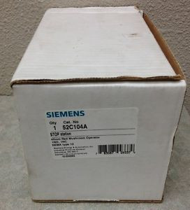 Siemens 52C104A Push Button Control Station 1No/1Nc Nema 12/13 New ...