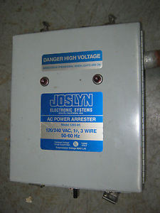 Joslyn 1265-85 Ac Power Arrestor Tvss 120/240Vac 3 Wire 50-60Hz Used ...