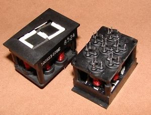 6 x Ferranti-Packard 7 SEG 1 100SS3-07DC electro mechanical display 2 ...