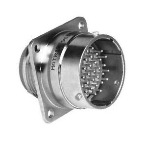 Circular Mil Spec Connector 25P Sz 20 Wall Mount Recpt Bayonet Socket ...