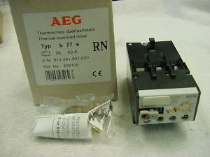 AEG EEC Thermal Overload Relay, B77S, 50...63 Amps, 910-341-987-000 ...