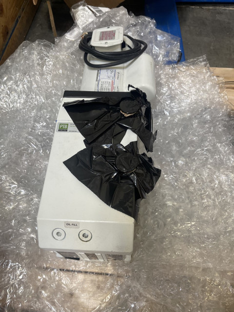 Leybold Trivac Vacuum Pump | Type D25B | GE AC Motor Model 5KCR49ZG65CT
