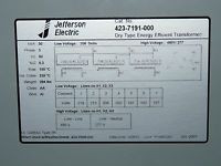Jefferson Electric Transformer - SPW Industrial