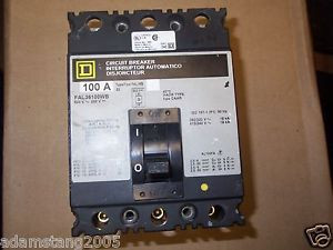 Square D Fal Fal36100Wb Circuit Breaker 3 Pole 100 Amp Gray Fal36100 ...