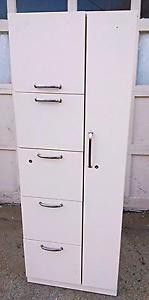 Buy -STEELCASE STORAGE TOWER WARDROBE Lab Office VerticalMetal File ...