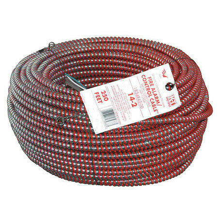 Afc Fire Alarm Cables 1834R42-00 Cable,Armored,Fire Alarm,14-2,Red ...