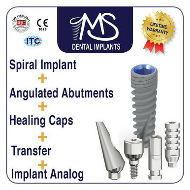X100 Spiral Dental Implant,Healing Caps,Transfers,Lab Analogs,Angular ...