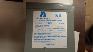 Acme Electric T113074 General Purpose 1.5Kva Transformer - SPW Industrial
