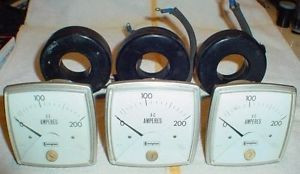 Cr082 Crompton 200 Amp Ac Panel Meters W/ Current Transformers X3 - SPW ...