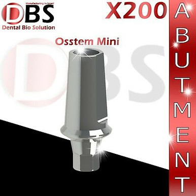 X200 Dental Straight Abutment 1Mm Osstem?« Mini Platform + Screw Mini ...