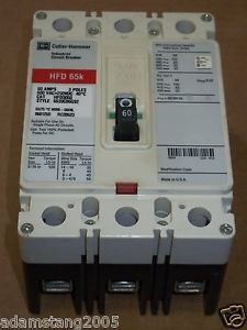 Cutler Hammer Hfd 65K 3 Pole 60 Amp 600V Hfd3060 Circuit Breaker - SPW ...