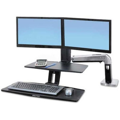 Ergotron- Workfit-A Dual Workstation With Suspended Keyboard - SPW ...
