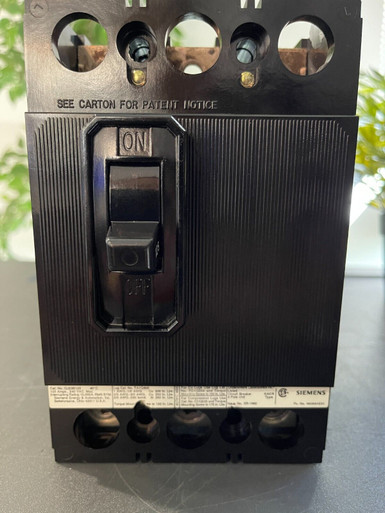 Siemens Qj23B125 125 Amp 3 Pole 240 AVC Circuit Breaker Without Shunt Trip