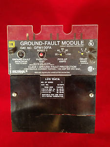 Square D Gfm100Fa Ground Fault Module Used - SPW Industrial