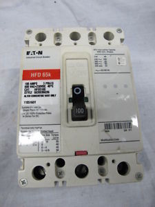 Cutler Hammer Hfd3100 3 Pole 100 Amp 600 Volt Circuit Breaker - SPW ...