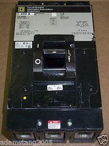 Square D Lal 3 Pole 400 Amp 600V Lal36400 Circuit Breaker Gray Label ...