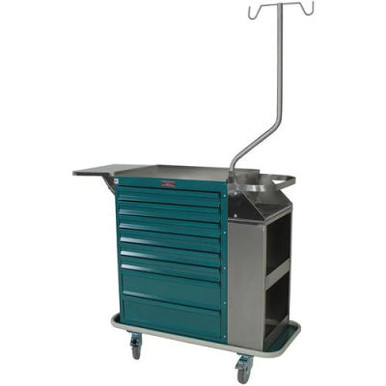 Harloff Cast Cart Eight Aluminum Drawers Specialty Package Key Lock ...