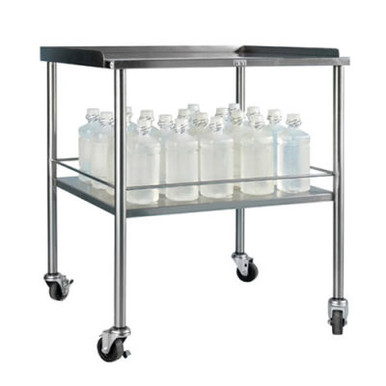 Blickman 3026SS Howard Instrument Table with Shelf, 30"L x 26"W x 34"H ...