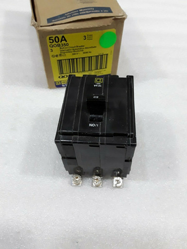 QOB350 Square D 3 Pole 50 Amp 240V Circuit Breaker - SPW Industrial