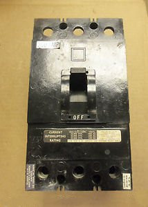 Square D Kal 3 Pole 200 Amp 600V Kal36200 Circuit Breaker Black Face ...