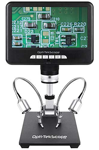 Opti-Tekscope OT-S7 7" Digital LCD Microscope Camera Magnifier | 100X ...