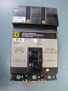 Square D Fc34030 3 Pole 30 Amp I Line Circuit Breaker - SPW Industrial