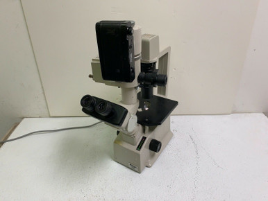 Nikon TMS TMS-F Inverted Microscope w/ (4) Objectives & FX-35DX Camera ...