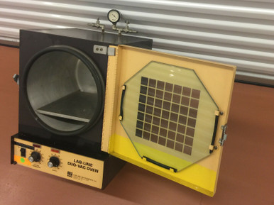 LAB-LINE DUO-VAC OVEN, Stainless Steel w/Shelf, 120V+ Spare Vacum Gauge ...