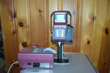 Nidek AR-20 portable autorefractor with carrying case and slit lamp ...