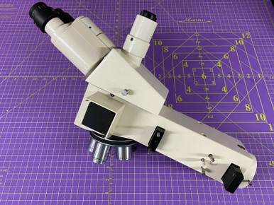 ZEISS Axiotech Microscope Head with parts and 4 objective - SPW Industrial