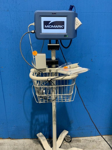 Midmark Iqvitals Patient Monitor With Rolling Stand Printer Nibp Spo2 Temp
