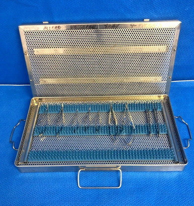 Storz 9 Piece Microvascular Instrument Tray, Cardiovascular