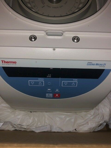 Thermo/Sorvall Legend Micro 21 Centrifuge W/ 75003424 Rotor & Lid ...