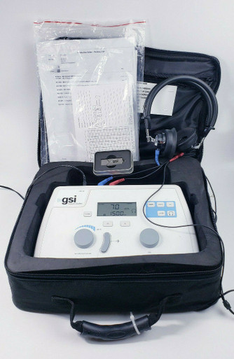 Audiometer Grason Stadler Gsi 18 Gsi18 Audio Meter + Headphones And More