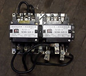 Cutler Hammer 90 Amp Reversing Contactor Cat No C10En3 - SPW Industrial