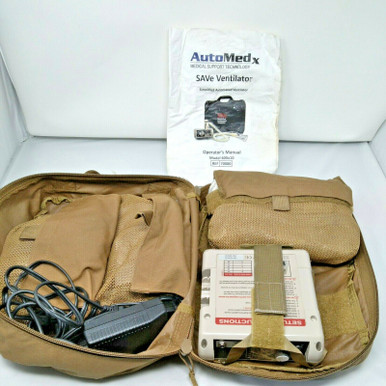 Automedx Save Simplified Automated Ventilator Model 600X10 W/Soft Case