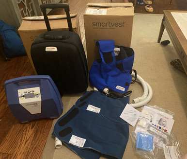 Electromed Smartvest Sql Airway Clearance System W/1 Vest & 2 Wraps+More!!!