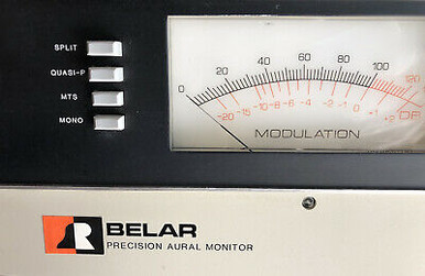 Belar Precision Tv Aural Monitor Tvm 100 Used Only Less Than 3 Months.